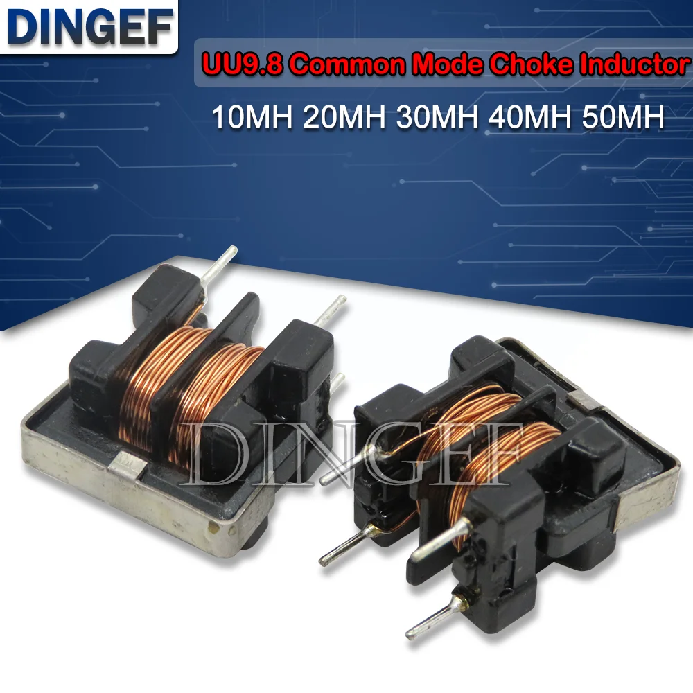 5PCS UU9.8 UF9.8 UU10.5 UF10.5 Common Mode Choke Inductor 10mH 20mH 30mH 40mH 50mH For Filter ...