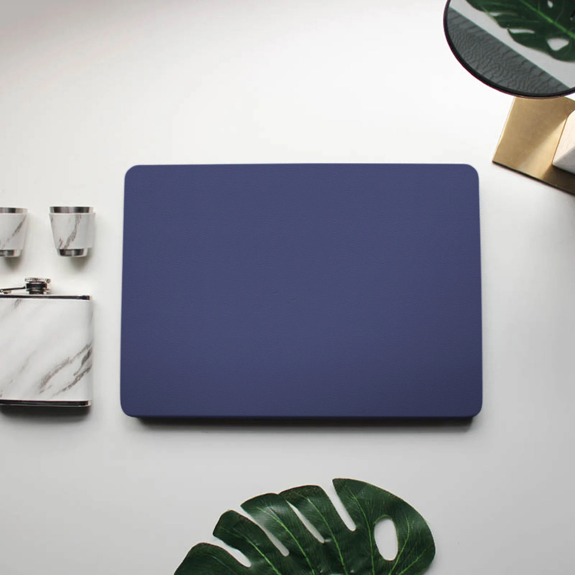 2022 M2 A2681 Blue Leather MacBook Case, Abstract Laptop Case for ...