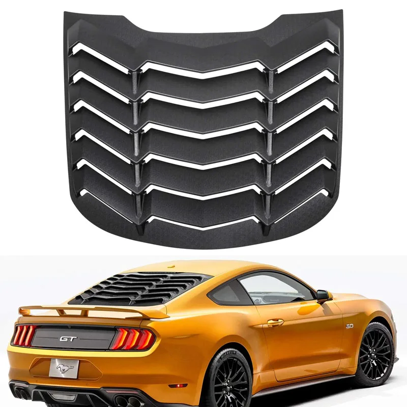 Rear Window Louver (Matte Black) Fit for Ford Mustang 2015 - 2023 ...