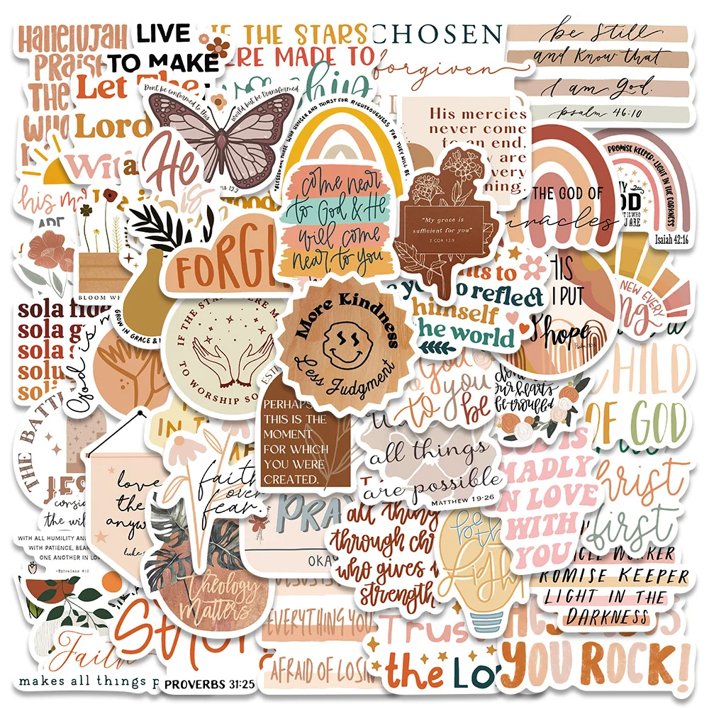 50PCS-Jesus-Christians-Bohemia-Holy-Bible-Religion-Saying-BOHO-Stickers ...