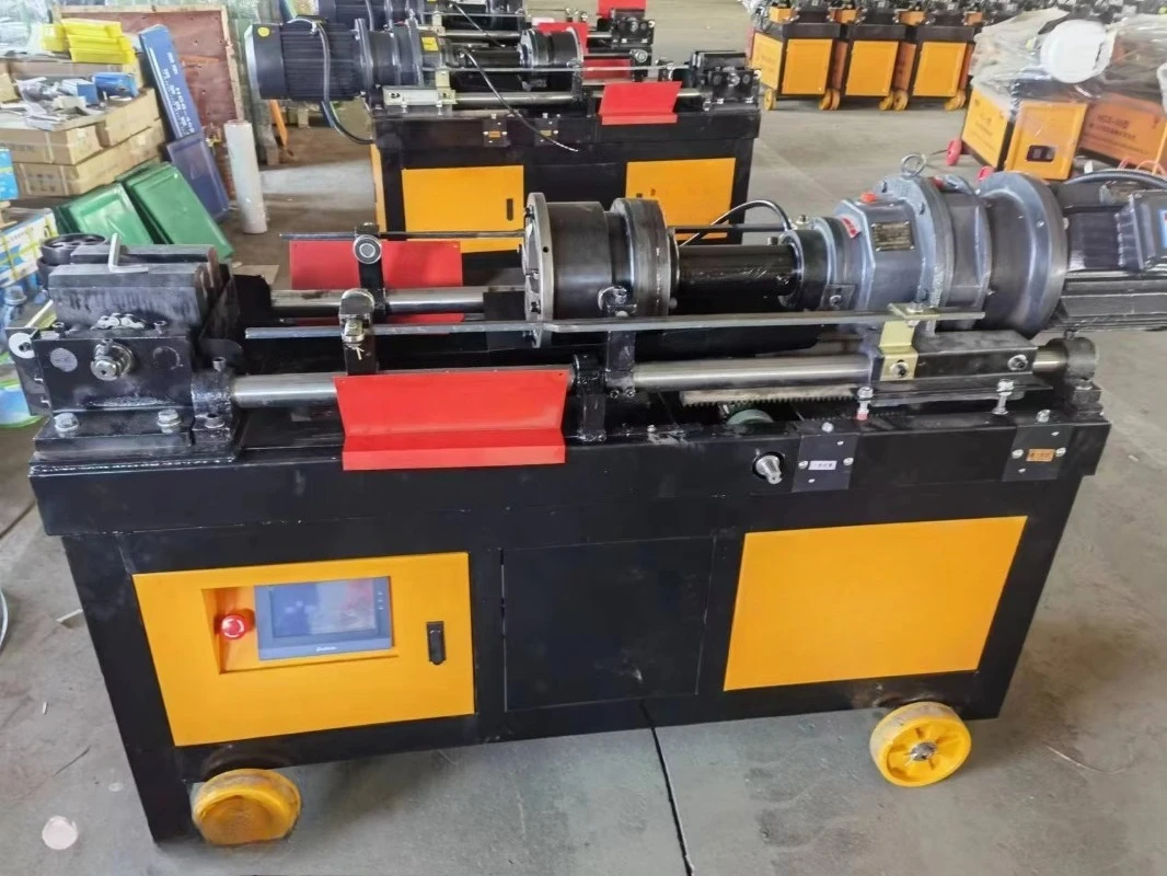 Automatic Type Steel Bar Thread Rolling Machine Rebar Thread Screw ...