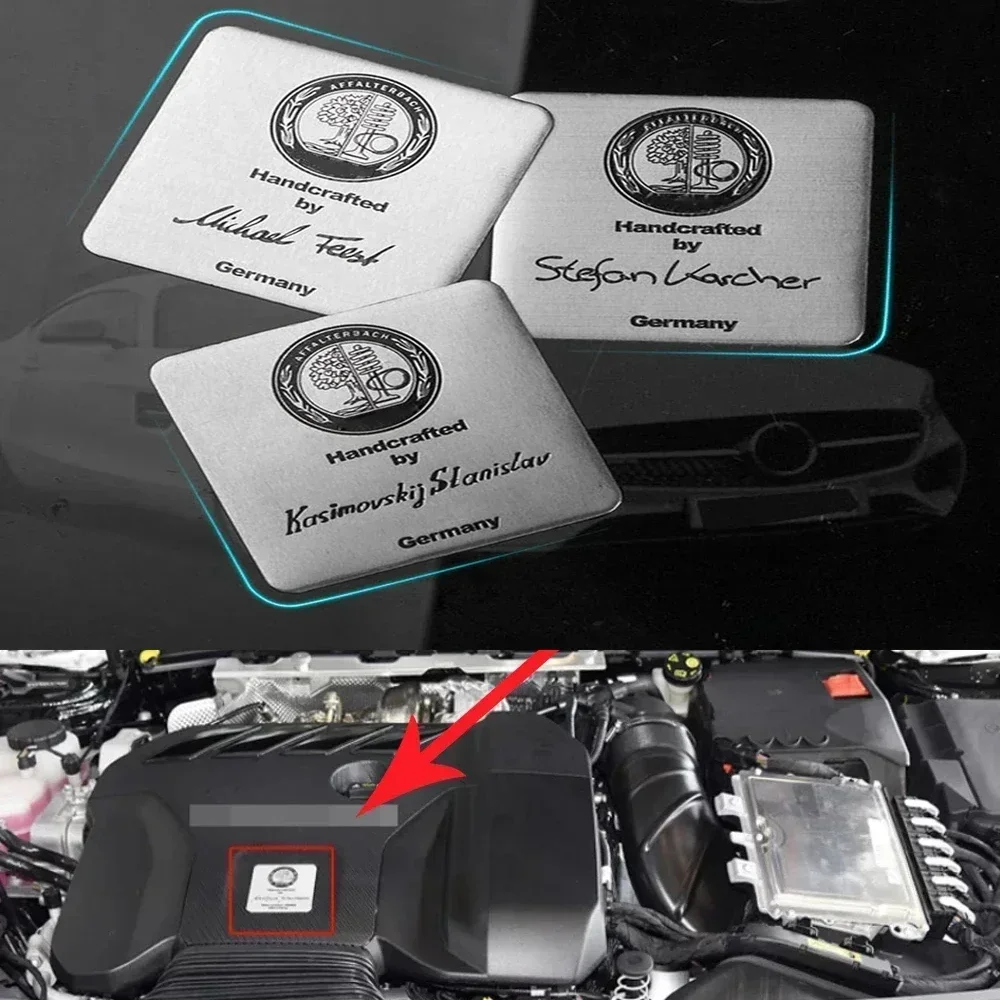 For AMG Engine Nameplate Sticker 65mm AFFALTERBACH AMG Engine Sticker ...