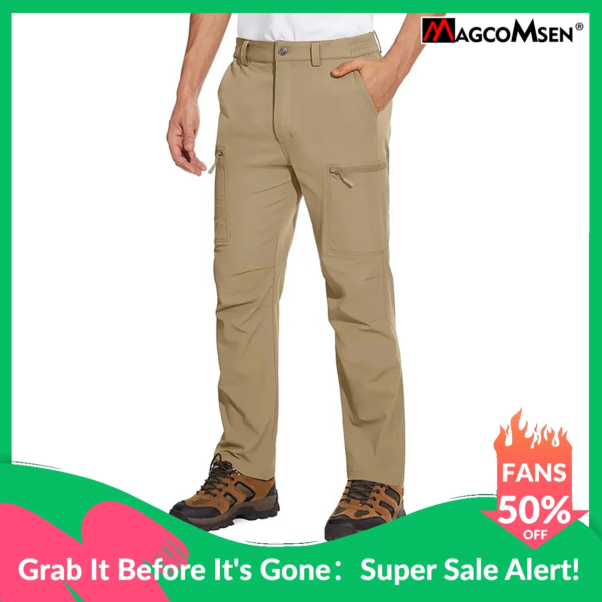 MAGCOMSEN-Men-s-Waterproof-Hiking-Pants-with-Multi-pockets-Lightweight-Quick-Dry-Casual-Straight ...