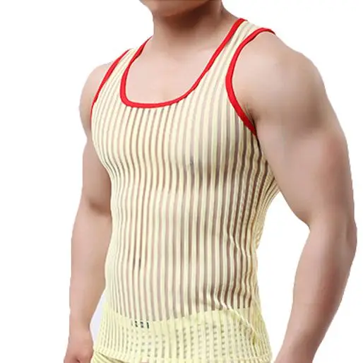 Men's Transparent Tank Top | Men's Sexy Clothing | Men's Gym Tank Tops ...