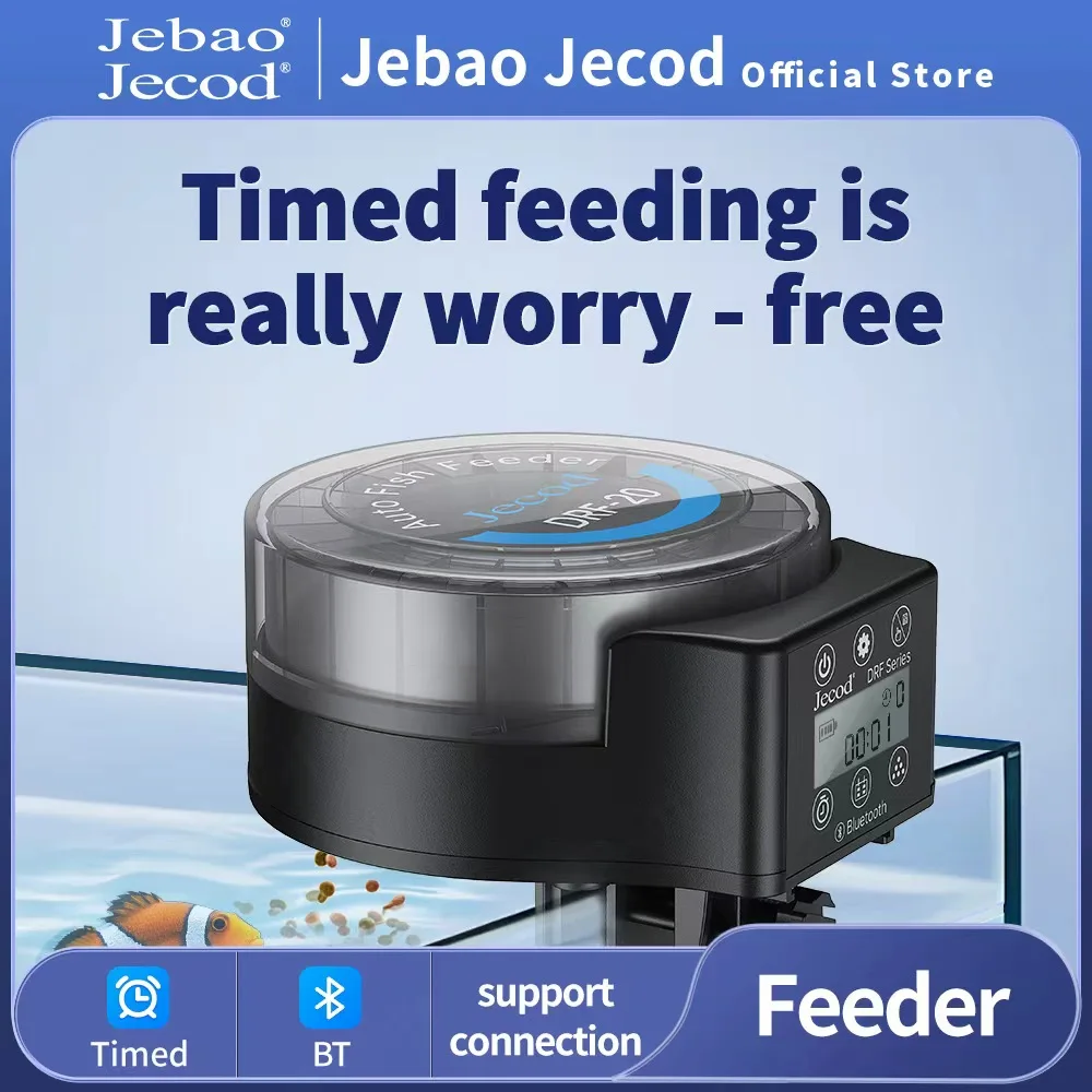 Jebao Jecod 2025 New RF Smart Automatic Aquarium Fish Feeder with ...
