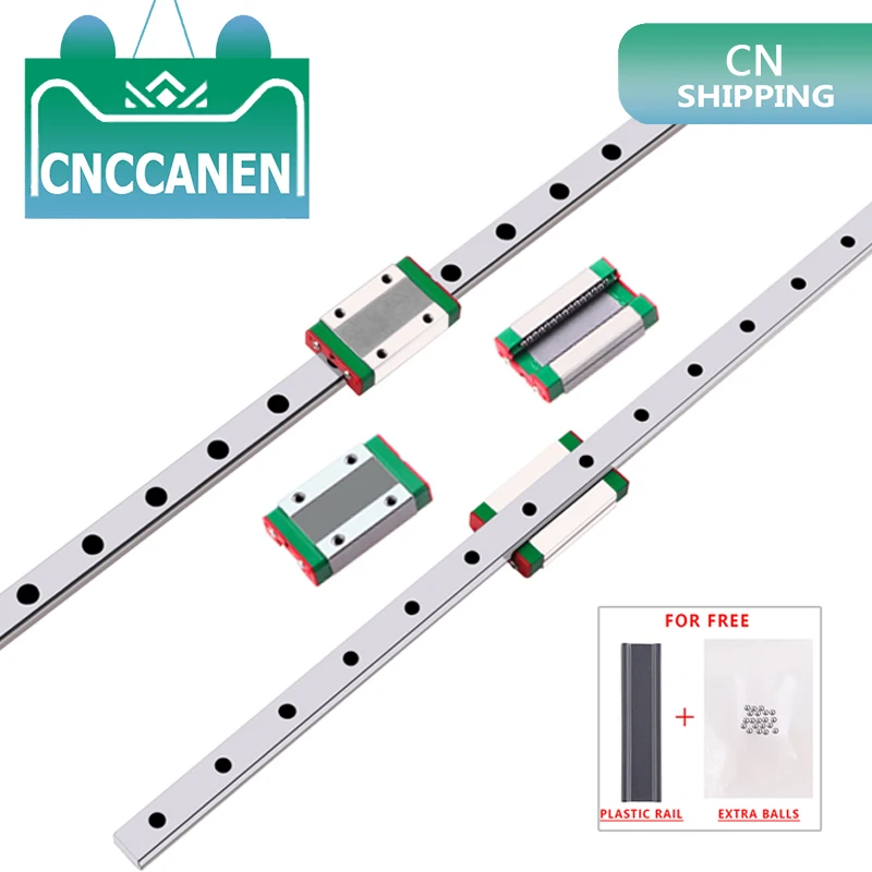 2PCS-linear-guide-4PCS-carriage-3D-Printer-part-MGN7H-MGN9H-MGN12H ...