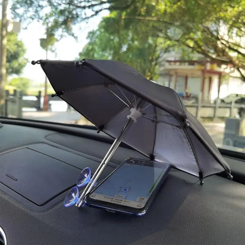 Phone-Umbrella-Holder-Car-Navigation-Shade-Visor-For-Phone-Mini-Cute ...