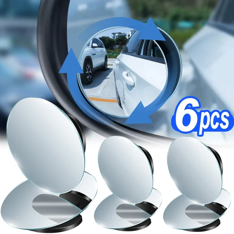 1-6pcs-Car-Small-Round-Mirrors-Blind-Spot-Rear-View-Mirror-Auxiliary ...