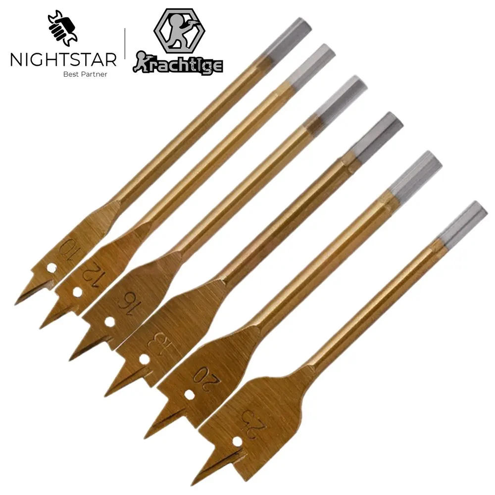 Krachtige-6Pcs-Hole-Saw-Drill-Bits-Set-Woodworking-DIY-Tool-Spade-Dill ...