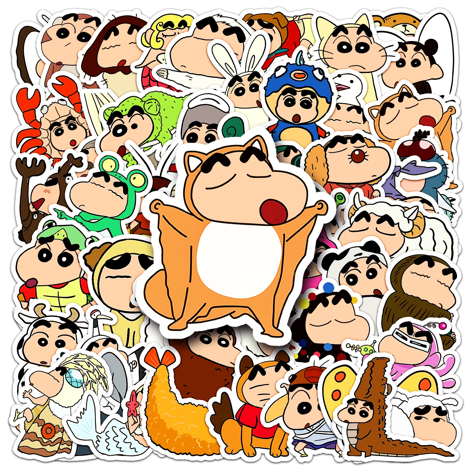 50 Piece Funny Crayon Shin Chan Stickers Waterproof DIY For Phones ...