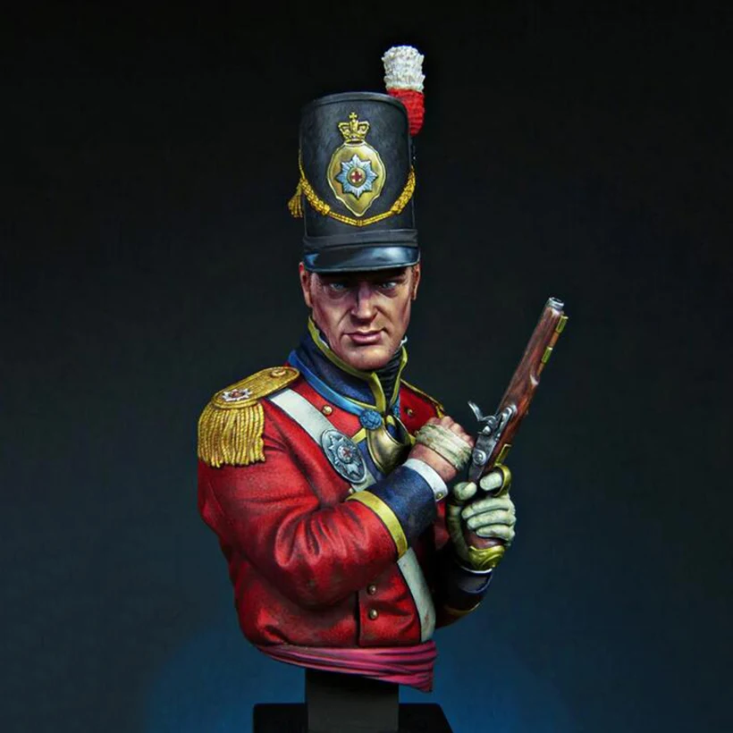 Resin soldier 1/10 ANCIENT officer coldstream guards SOLDIER BUST Model ...