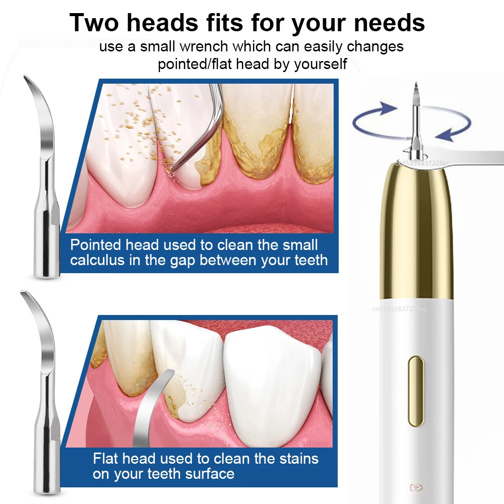 Ultrasonic Dental Scaler Teeth Tartar Eliminator Dental Plaque Calculus ...