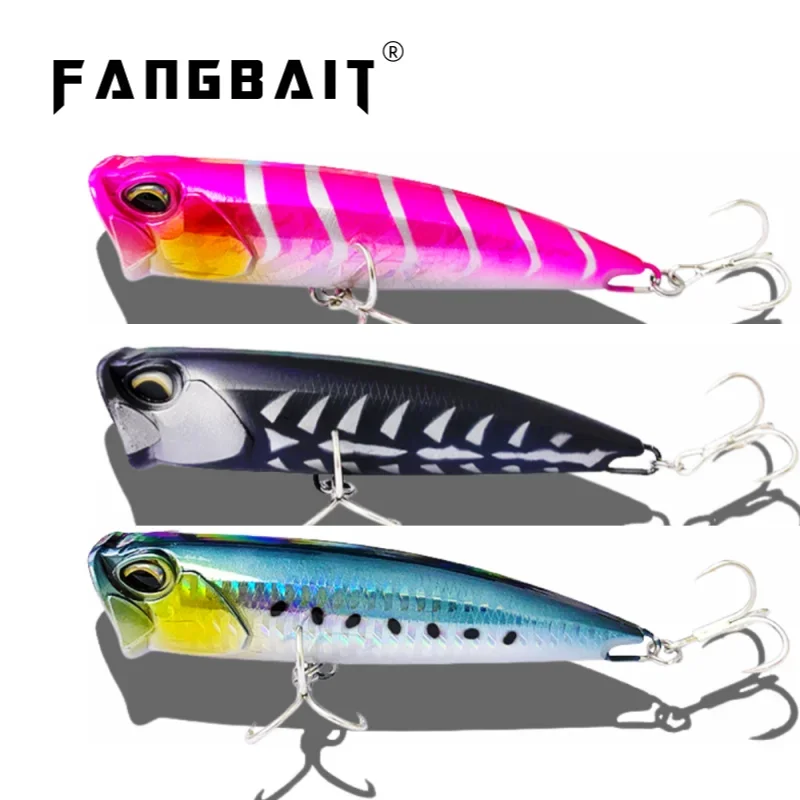Fishing Lure 2024 105mm Topwater Popper Rock pop Artificial Hard Baits ...