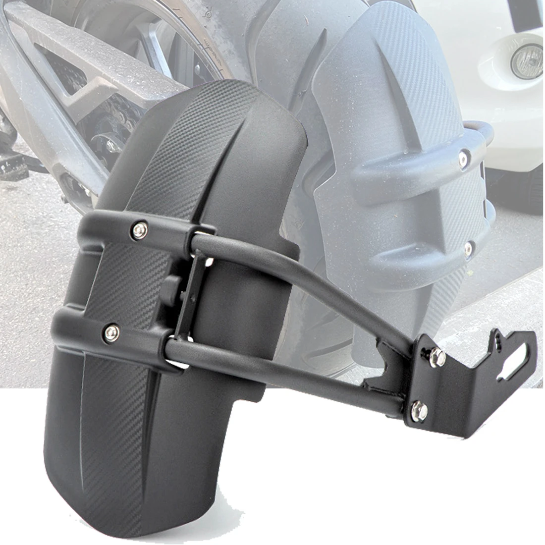 Universal-Motorcycle-Rear-Fender-Mudguard-Wheel-Hugger-Splash-Guard ...