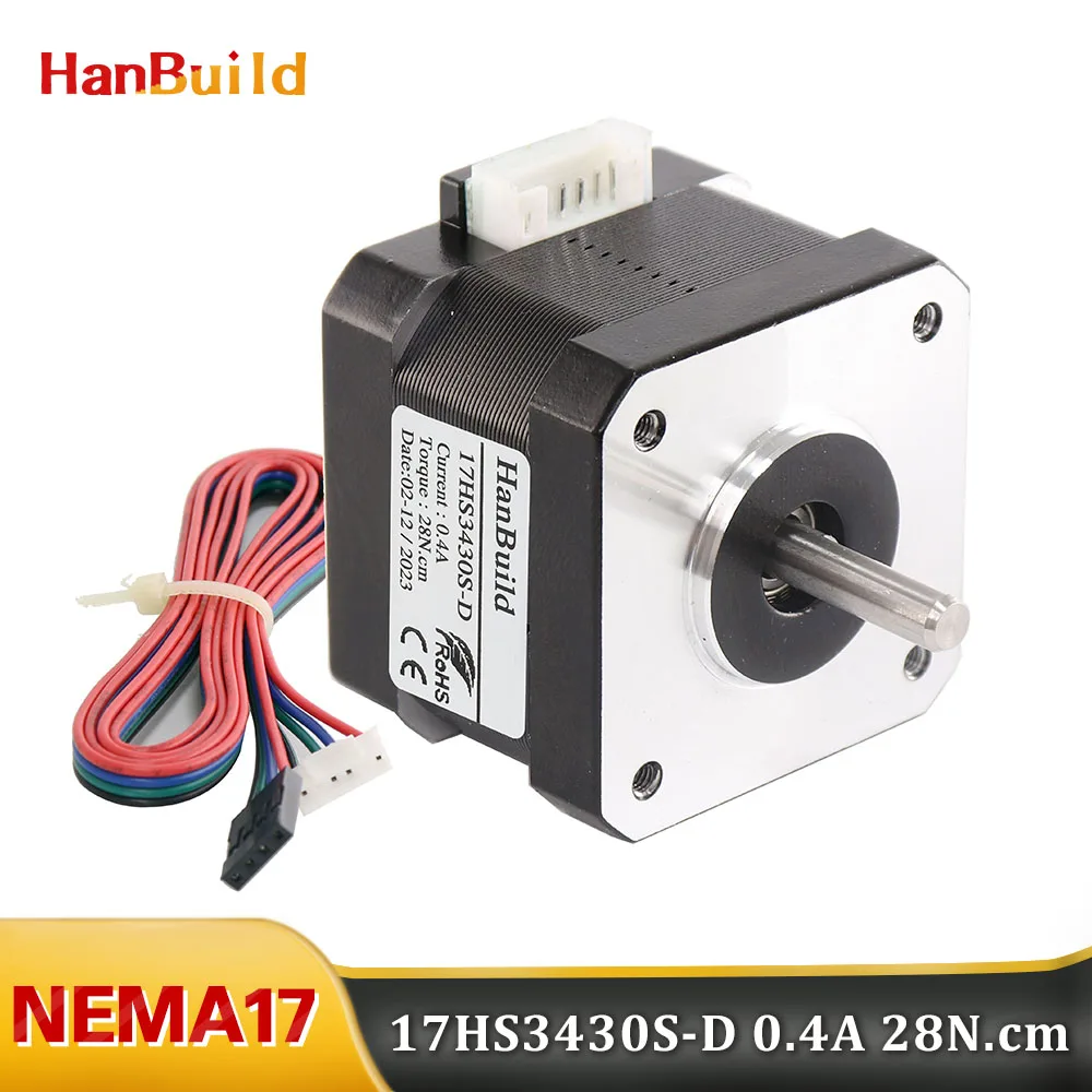 1PCS 17HS3430S 42 stepper motor 4 Lead Motor 0.4A 2800g.cm 34mm length ...