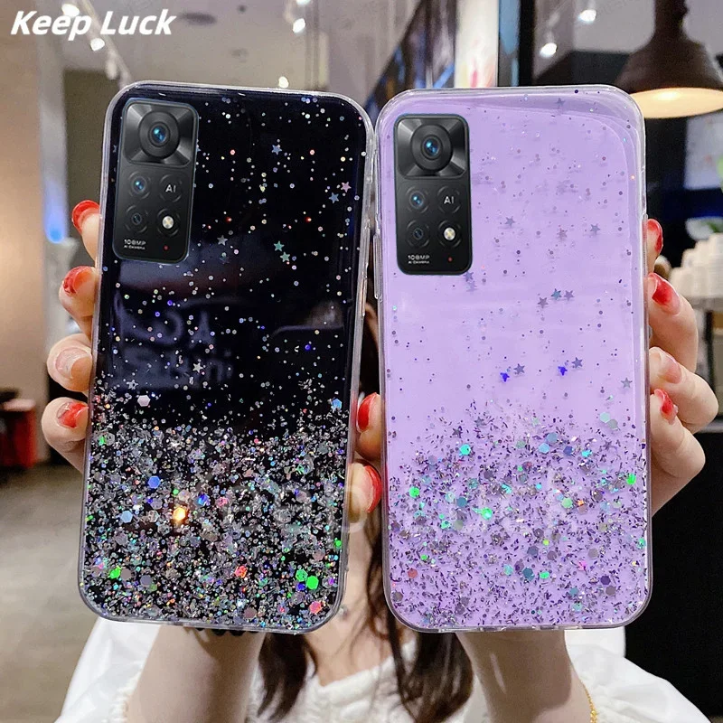 Luxury Fashion Glitter Case For Xiaomi Redmi Note 12 12C 11 11S 10 10A 10C 9 9A 9C 9T POCO X5Pro ...