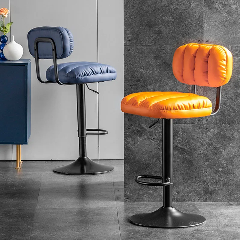 Swivel-Counter-Reception-Bar-Chair-Luxury-Designer-Metal-Ergonomic-Bar ...