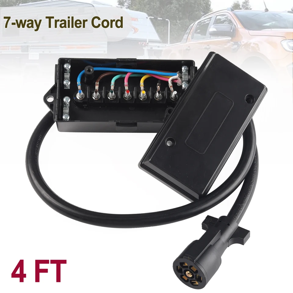7 Way Trailer Cable Rv 7 Way Trailer Wiring Diagram 7 Wire Junction Box ...