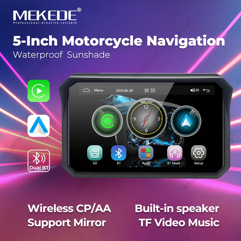 MEKEDE-5-inch-Portable-Motorcycle-LCD-Display-IPX7-Waterproof-Monitor ...