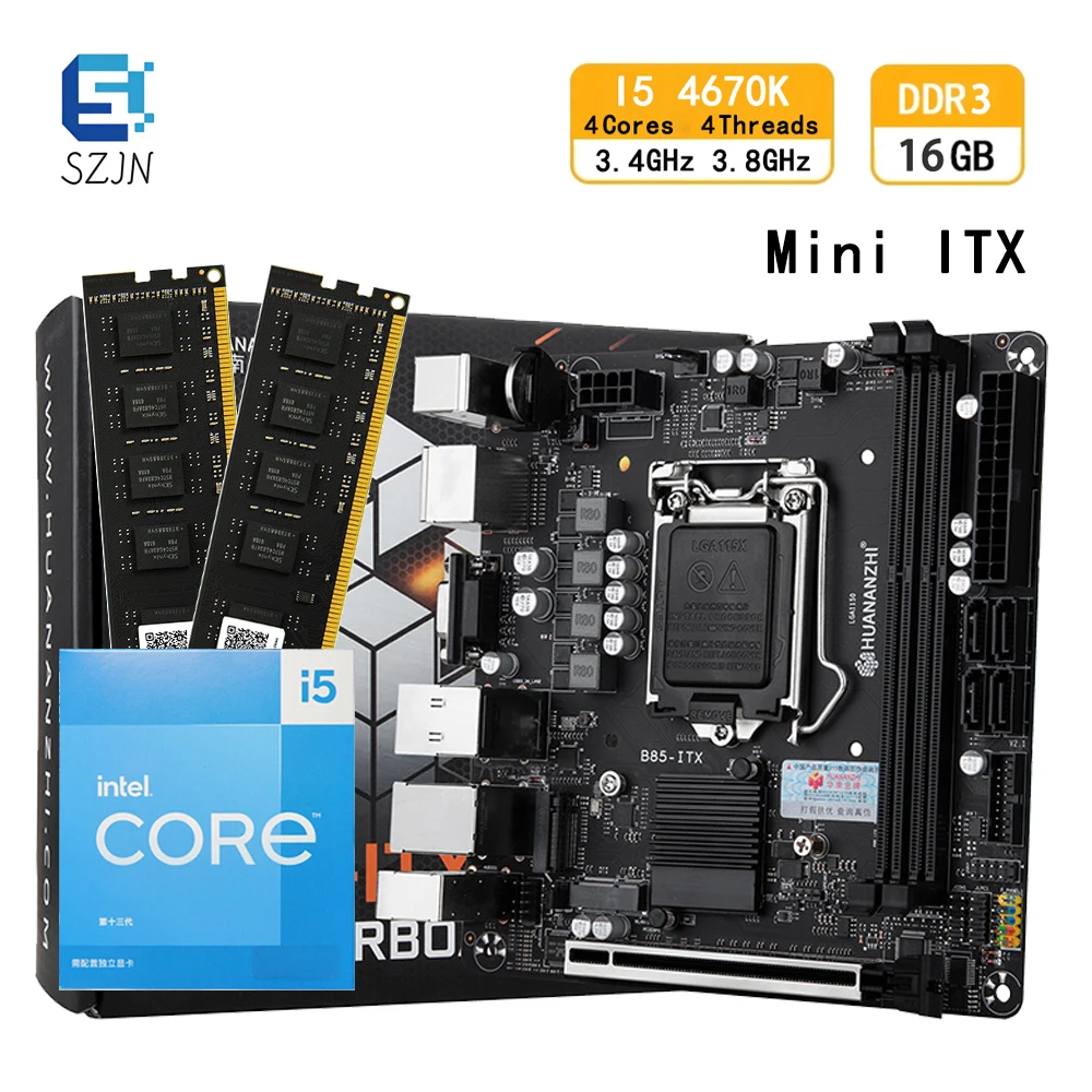 HUANANZHI-B85-Motherboard-Set-Gaming-PC-Combo-Kit-de-Computador-M-ITX ...