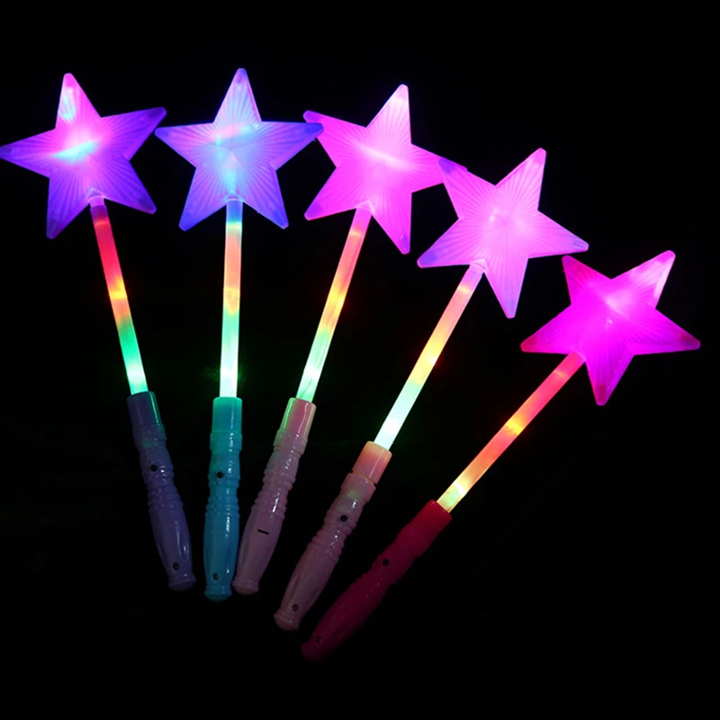 Flashing-Lights-Up-Glow-Sticks-Five-Pointed-Star-Flash-Stick-Children ...