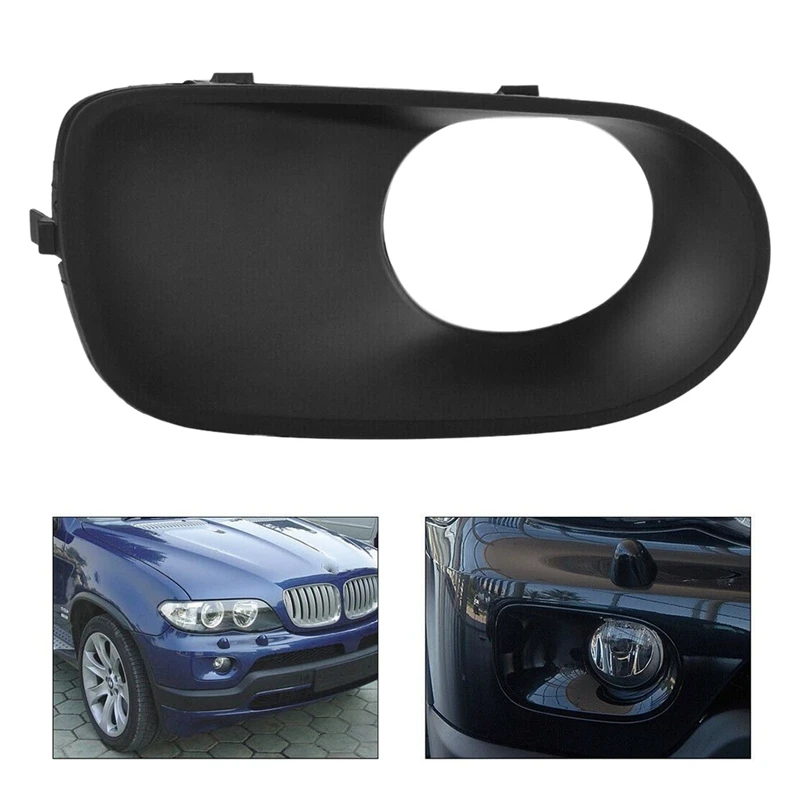 1Pc Right Front Bumper Cover Passenger Side Fog Light Trim Bezel Grill ...