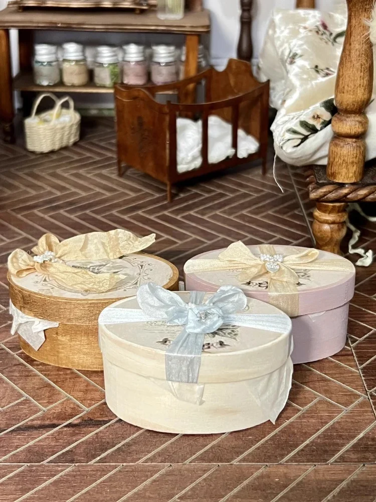 1-6-1-4-Model-Doll-House-Furniture-Accessories-Elliptical-Hat-Box-Bjd ...