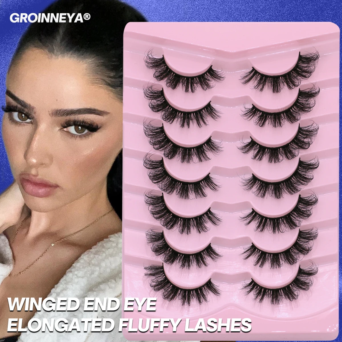 GROINNEYA-5-7-pairs-3D-Mink-Lashes-Faux-Mink-Fluffy-Lash-Winged-End-Eye ...
