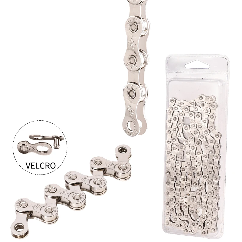 Single 6 7 8 9 10 11 12 Speed MTB Bicycle Silver 24/27/30/33 Chains ...