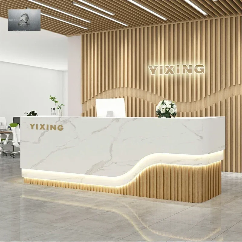 Creative Reception Desks for High-end Training Institution Yoga Studio ...