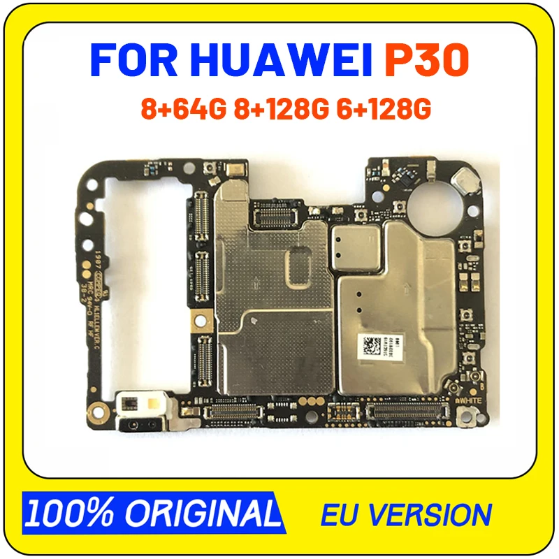 Original Unlocked For HUAWEI P30 Motherboard 100% Tested Logic Board ...
