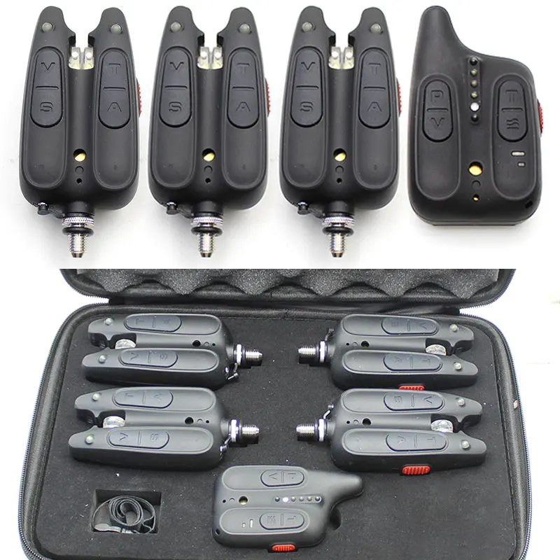 Carp-Fishing-Bite-Alarm-LED-Illuminated-Indicator-With-Receiver-For ...