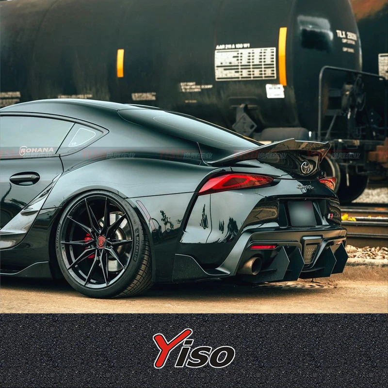 FOR-TOYOTA-SUPRA-A90-Modified-Carbon-fiber-YISO-Rear-spoiler-After ...