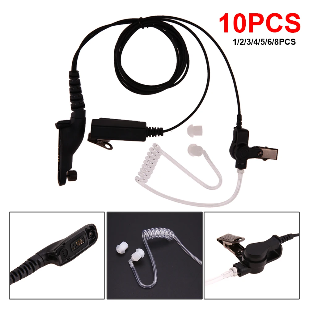 10-1PC-PTT-Earpiece-Headset-Mic-for-Motorola-XiR-P8260-P8268-APX2000 ...