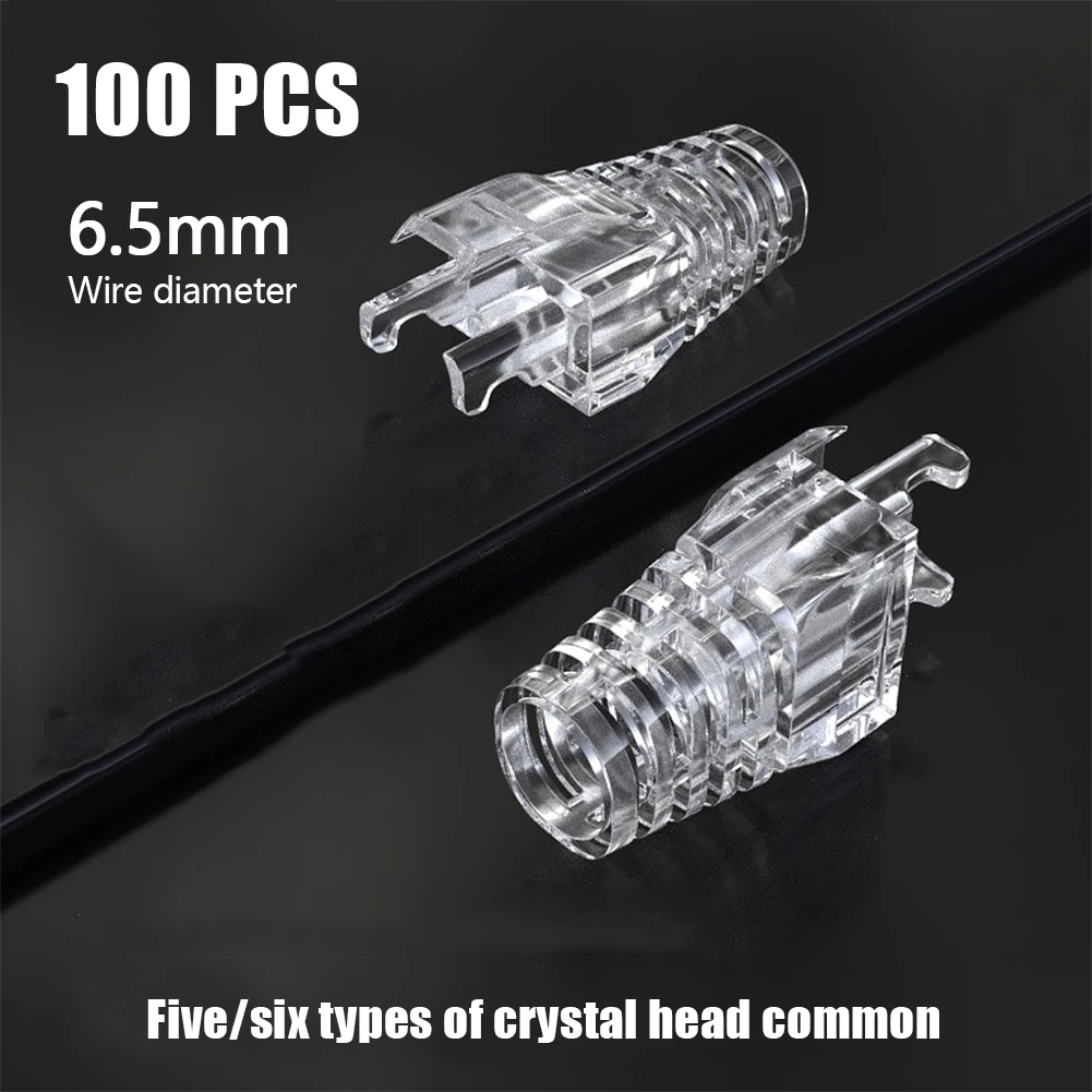 100pcs-Boots-Connector-Cover-Colorful-RJ45-CAT6-Caps-Strain-Relief-Lan ...