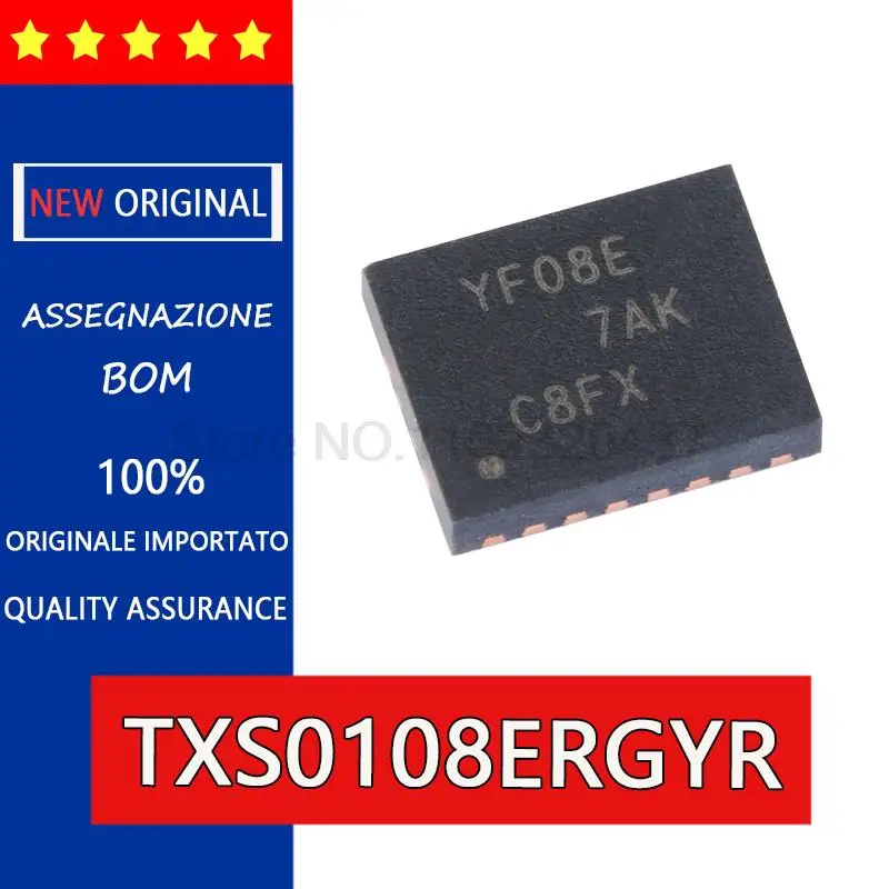 5PCS original TXS0108ERGYR YF08E TXB0108RGYR YE08 VQFN20 Level voltage ...