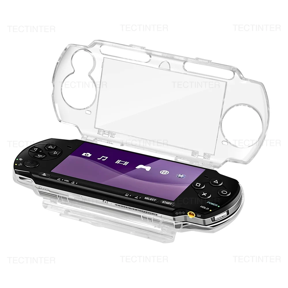 Clear Housing Shell For PSP 2000/3000 Hard Carry Cover Case Transparent ...