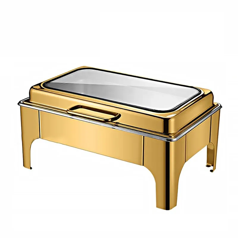 Table-catering-equipment-gold-luxury-stainless-steel-buffet-chafing ...