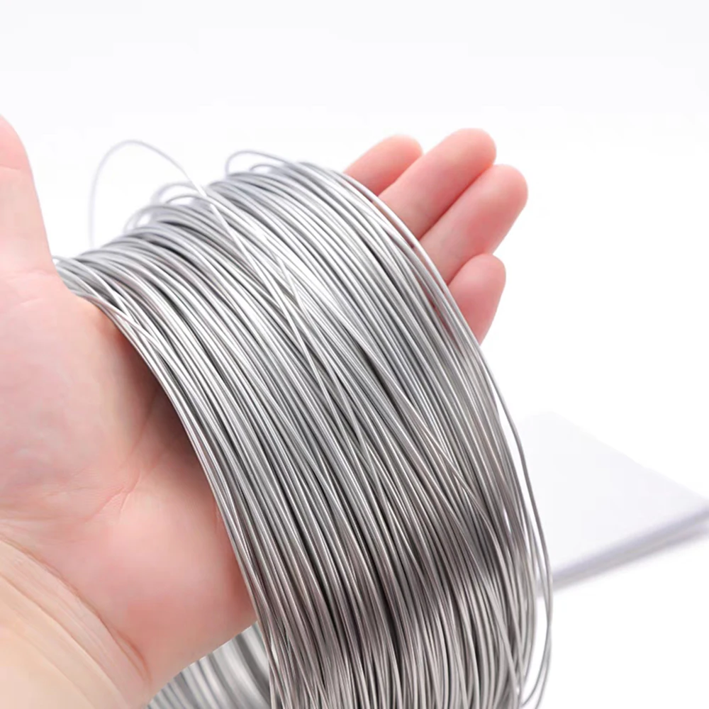 1M 5M 304 Stainless Steel Single Rope Wire Smooth Bright Hard Wire 1mm ...
