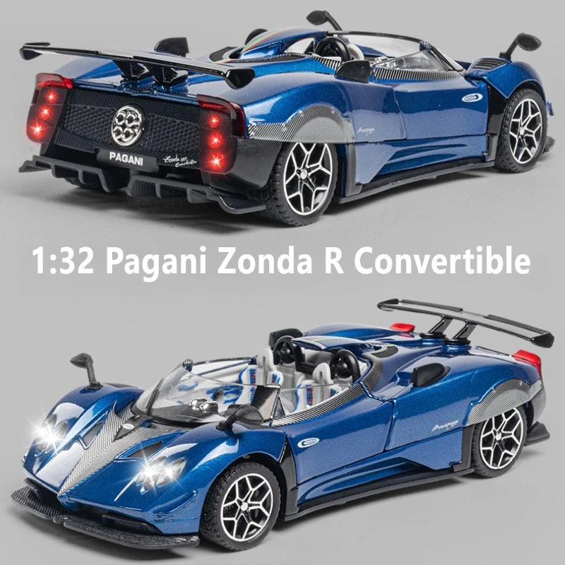 1:32 Pagani Zonda R Convertible Alloy Simulation Car Model Diecasts ...