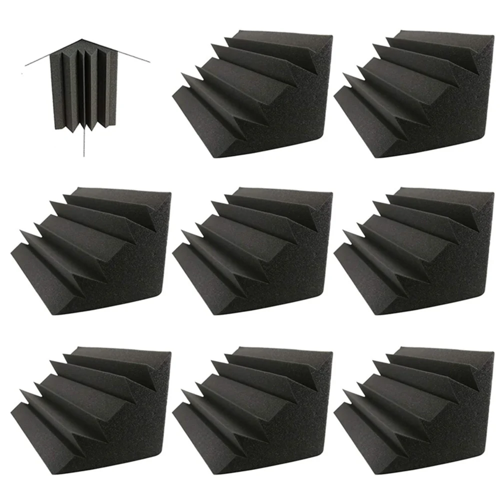 8Pcs-Pack-12-x7-x7-High-Density-Studio-Acoustic-Bass-Traps-Corner-Foam ...