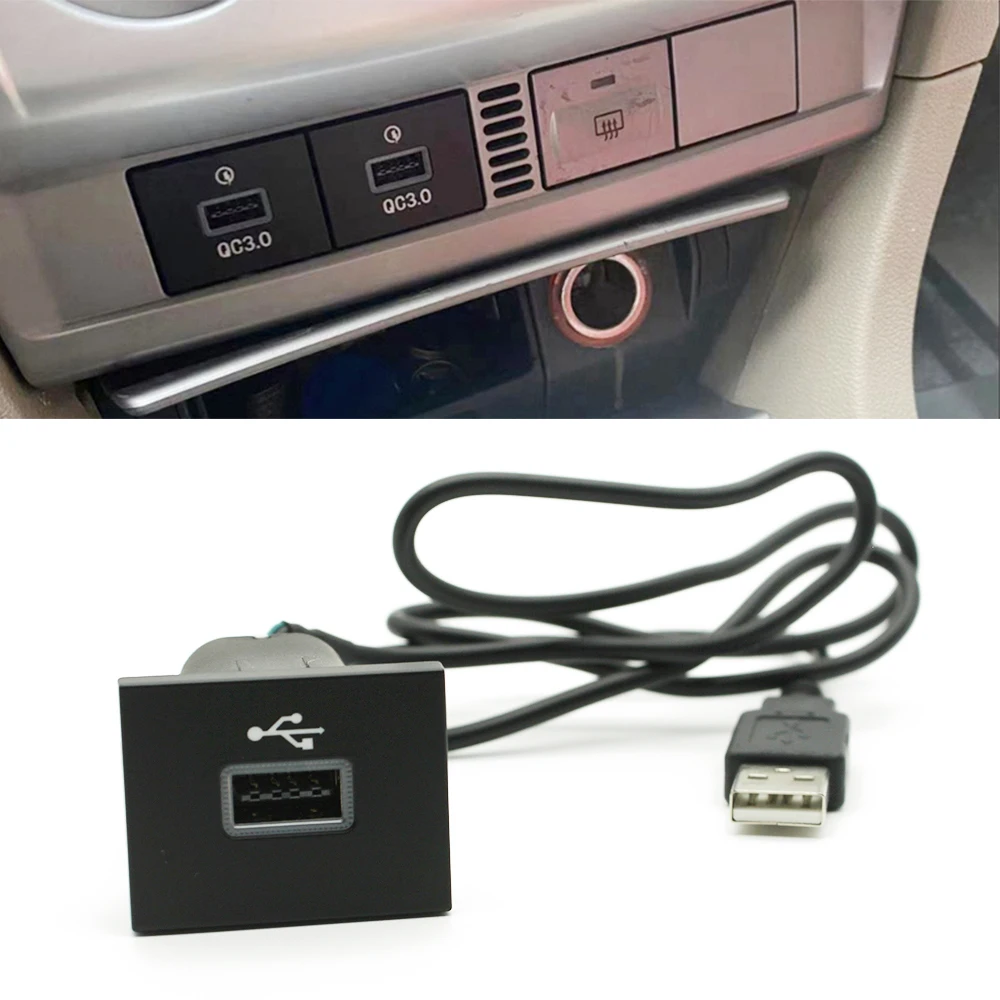 Auto-Audio-Radio-U-disk-Flash-Quick-Charger-QC3-0-USB-Input-Adapter ...
