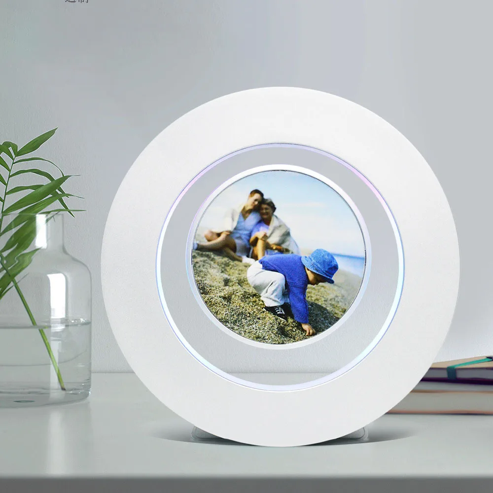 Magnetic-Levitation-Acrylic-Circular-Floating-Frame-Creative-Gift ...