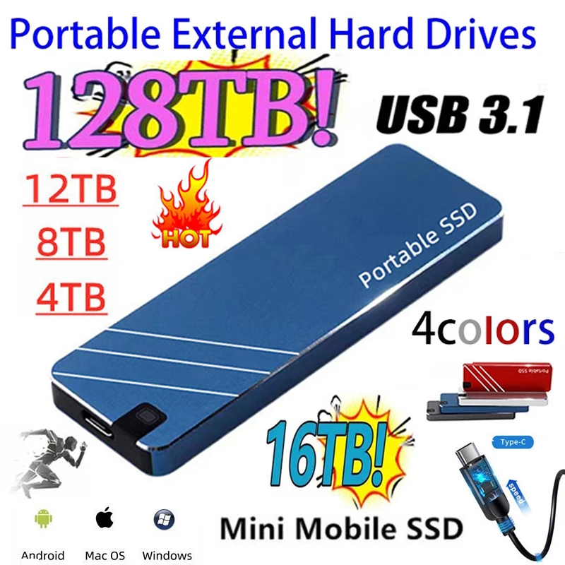 Original-Mini-Disco-R-gido-Port-til-SSD-para-Laptop-Tipo-C-USB-3-1 ...