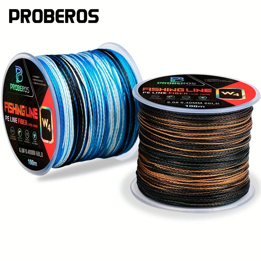 1pc-4-Strand-Abrasion-Resistant-Braided-Fishing-Line-18LB-66LB-Blue ...