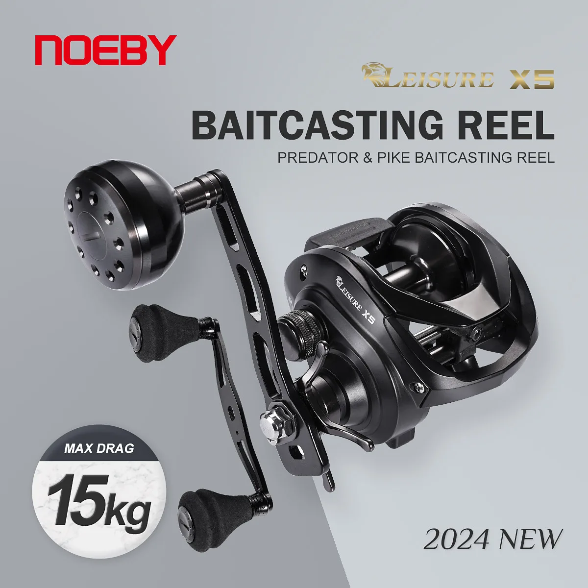Noeby-Baitcasting-Reel-15kg-Max-Drag-6-4-1-Gear-Ratio-Large-Capacity ...