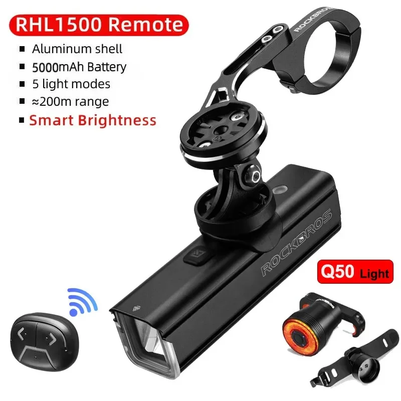 ROCKBROS-1500-1000LM-Bike-Light-Type-c-Bicycle-Headlight-For-Gopro ...
