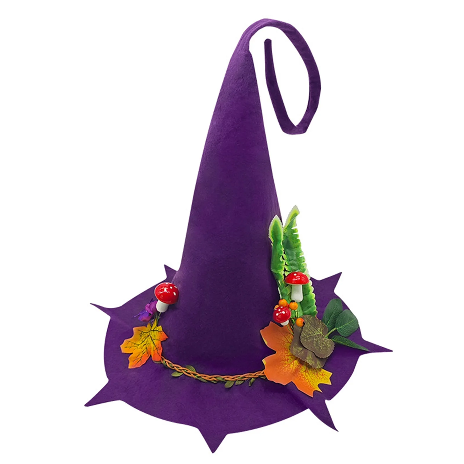 Halloween Witch Hat Adult Felt Large Wizard Cap Cosplay Accessories for ...