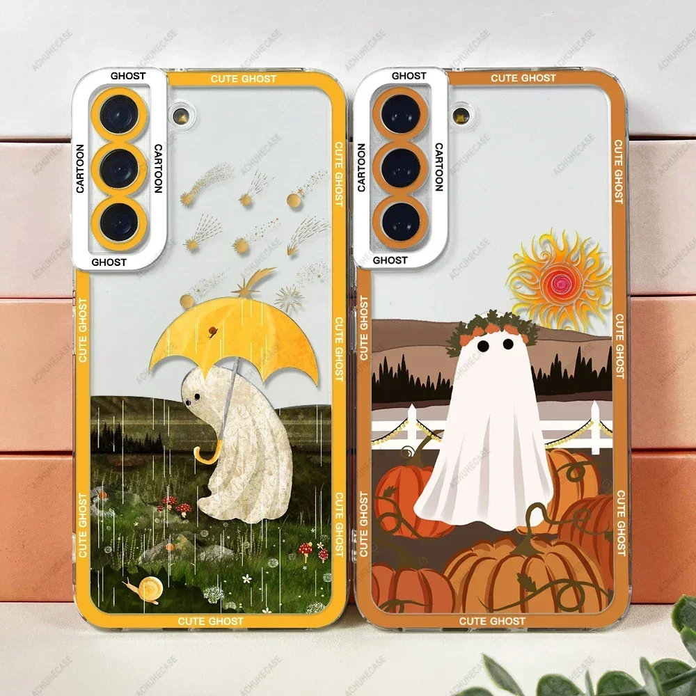 Cute-Ghost-Phone-Case-For-Samsung-Galaxy-S20-S21-S22-S23-S24-A24-A32 ...