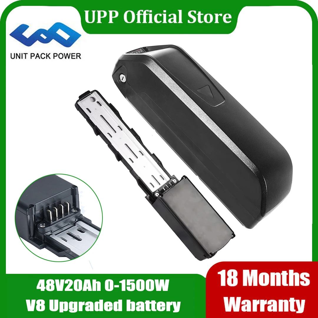 Upagraqu V8 Q20 EBike Batterij 21700 48V 20Ah Onderbuis Lithium Pack ...